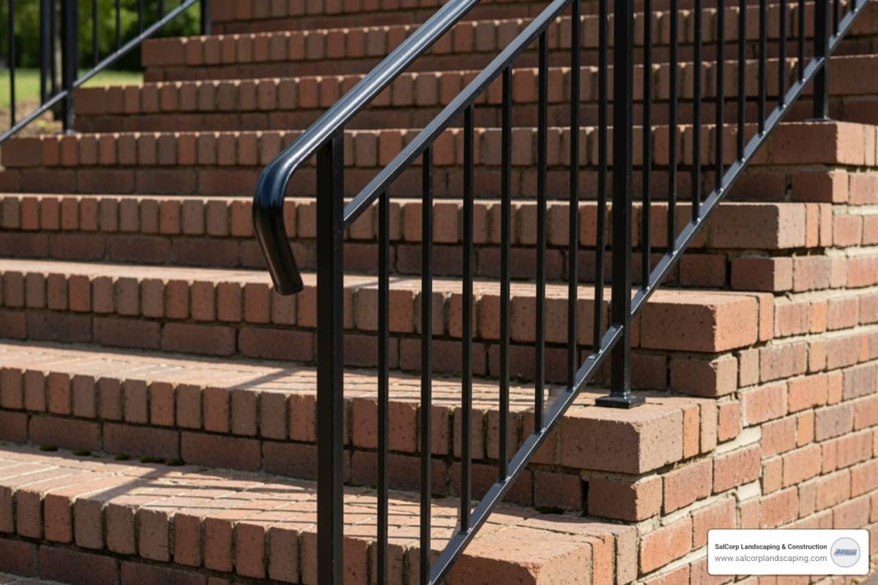 How to install handrail on brick steps: Secure 2025