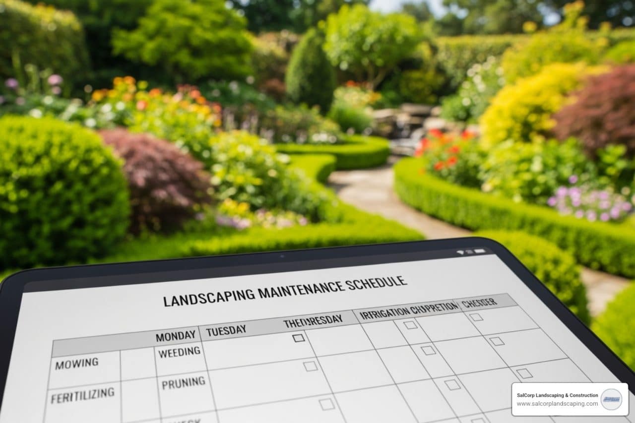 Landscaping Maintenance Schedule Template: Best in 2025